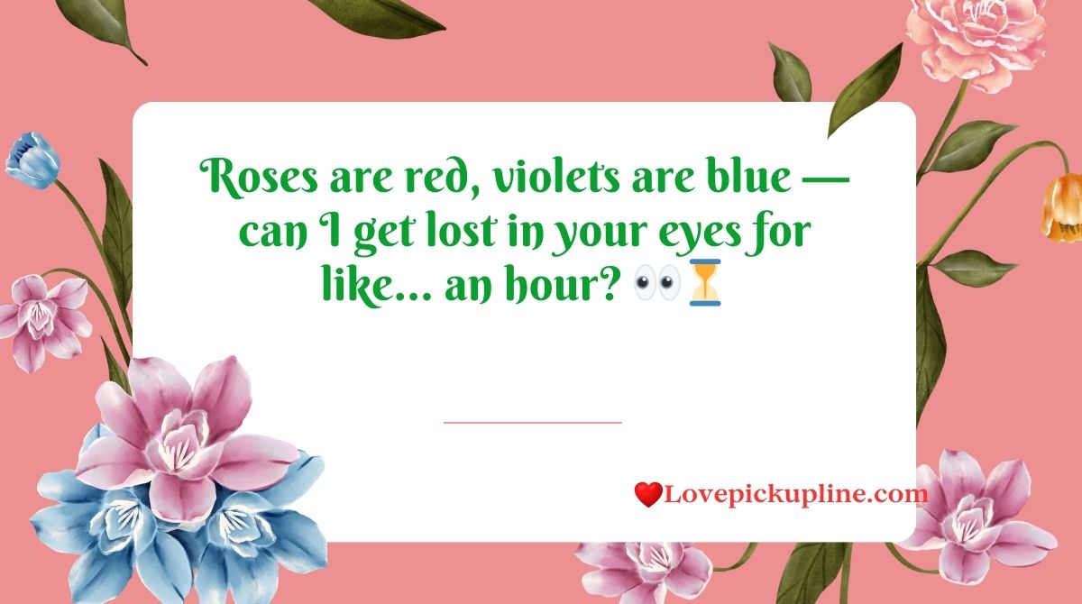 🌹 170+ Roses Are Red, Violets Are Blue Pick Up Lines to Steal Hearts